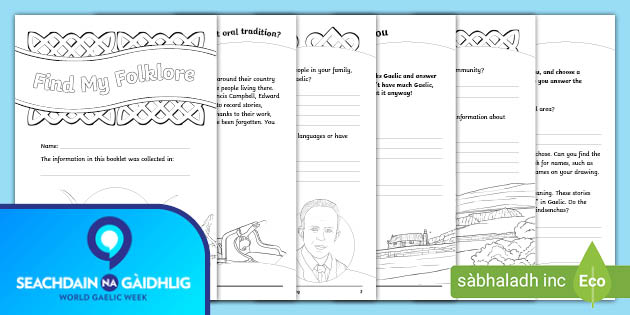 FREE! - Find my Gaelic Folklore – Activity Booklet