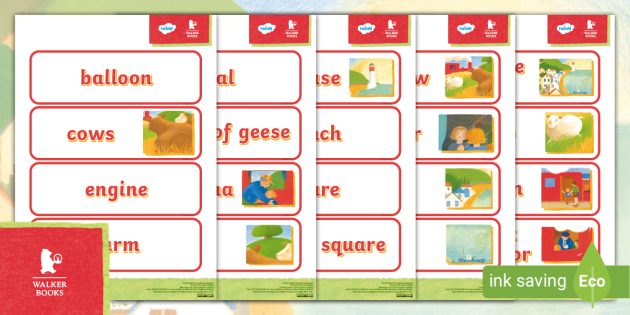 FREE! - The Train Ride: Word Cards [Ages 5-7] (Teacher-Made)