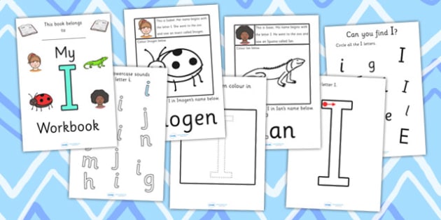 My Workbook I uppercase (teacher made)