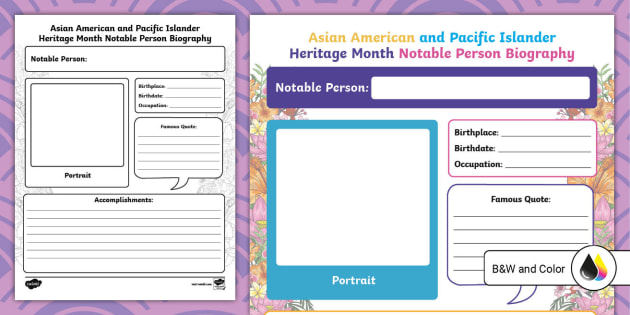 Asian American and Pacific Islander Heritage Biography