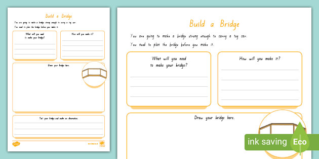 Build a Bridge Activity (teacher made)