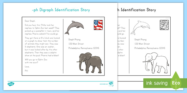 -ph Digraph Identification Story (teacher made)