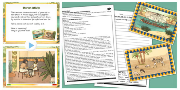 Using Speaking Listening Skills Explore Ancient Egypt Teach Pack