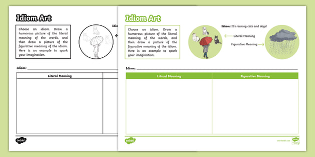 Idiom Art Activity