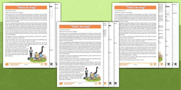 LGBTQ+ Story Reading Comprehension | Twinkl Originals