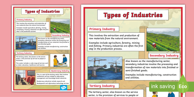 different industries