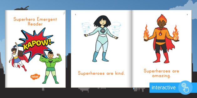 Superheroes Early Emergent Reader eBook - superheroes, comics, comic book