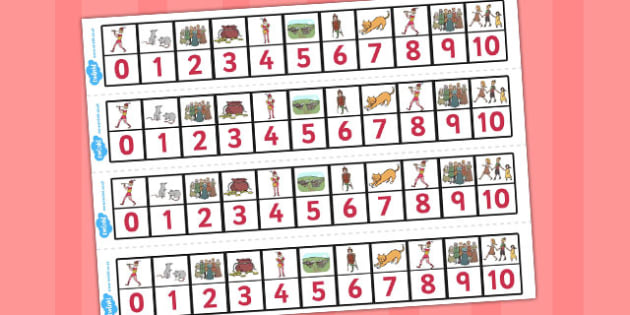 FREE! - The Pied Piper Number Track 1-10 (teacher made)