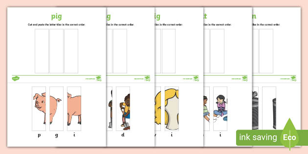 CVC Word Picture Puzzles i (teacher made)