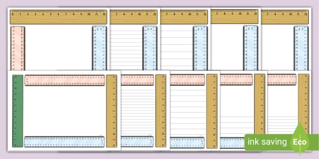 👉 Rulers Page Borders (teacher made)