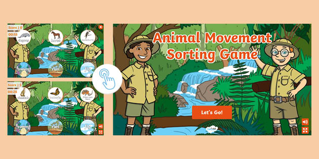 Animal Movement Sorting Game - Primary Resources