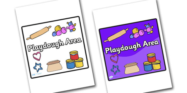 FREE! - 👉 Playdough Area Sign (teacher made)