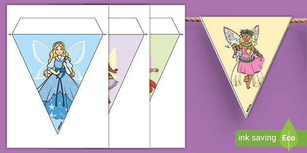 FREE! - Fairy Bunting Display - Decoration Resource - Twinkl