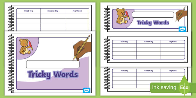 My Tricky Words Personal Spelling Bank Booklet