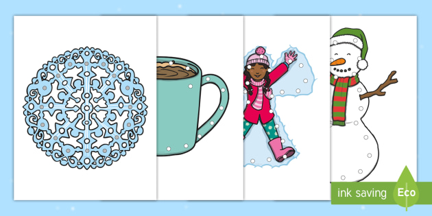 Winter Lacing Cards (teacher made)