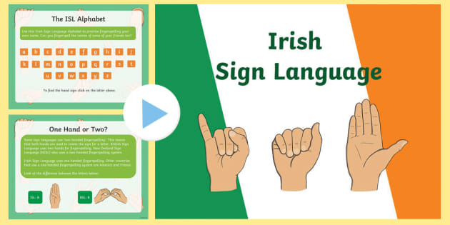 Irish Sign Language Resources Information PowerPoint
