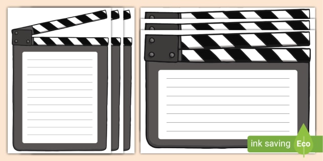 Movie Clapper Board Template
