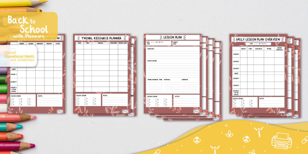 * NEW * Lesson Planning Kit | Back To School for SEND educators | Muted ...