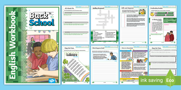 Year 6 Back to School English Workbook (teacher made)