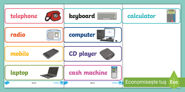 ICT Role Play Labels (teacher made)