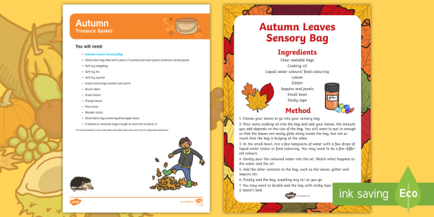 Autumn Treasure Basket Ideas