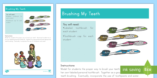 Brushing Teeth Activity (Teacher-Made)