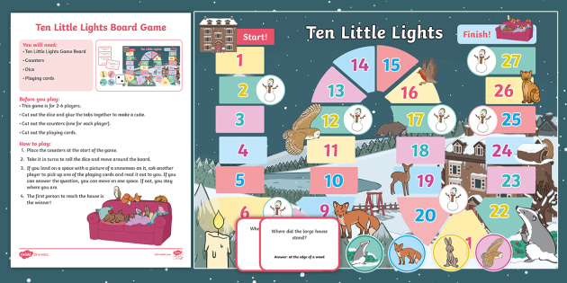Ten Little Lights Board Game