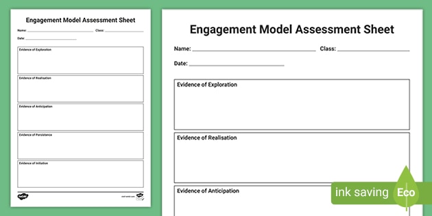 Engagement Model Assessment Sheet - SEN Teaching