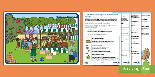 👉 Talk About Counting to 20 Poster and Planning Ideas