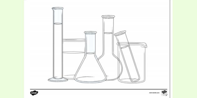 FREE! - Test Tubes Colouring | Colouring Sheets