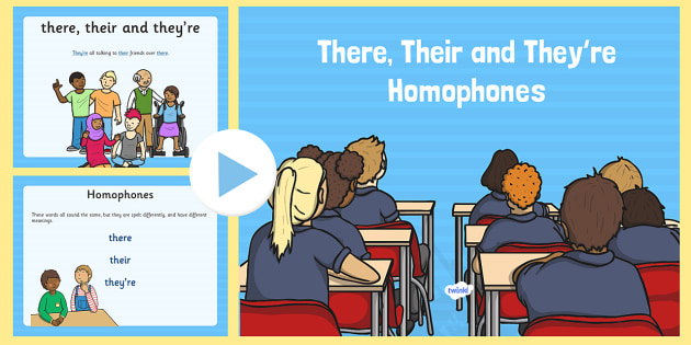There, Their and They're Homophones PowerPoint
