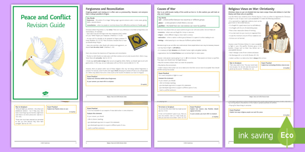 Peace and Conflict: Revision Guide eBook (teacher made)