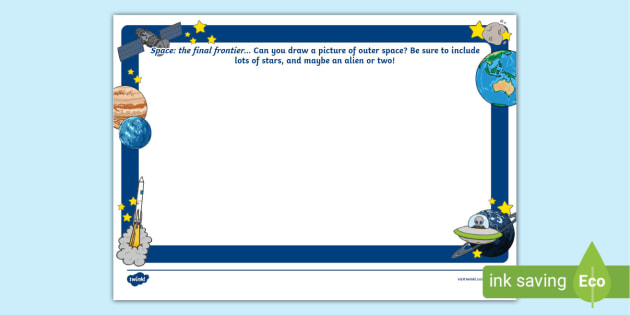 FREE! - Space Drawing Prompt (teacher made)