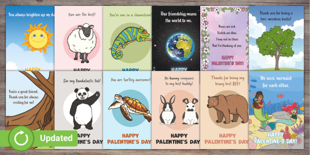 FREE! - Palentine's Day Card Pack | Twinkl Party