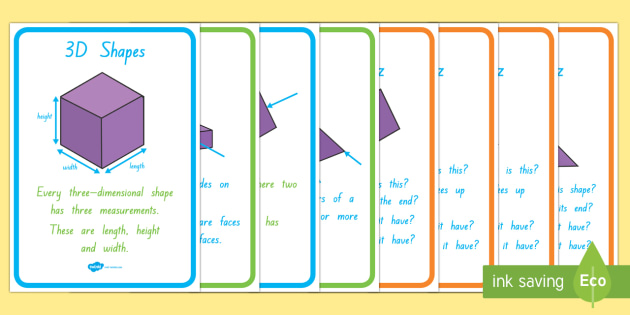 3D Shape Properties Display Posters (teacher made) 3D Shape Properties Display Posters (teacher made)