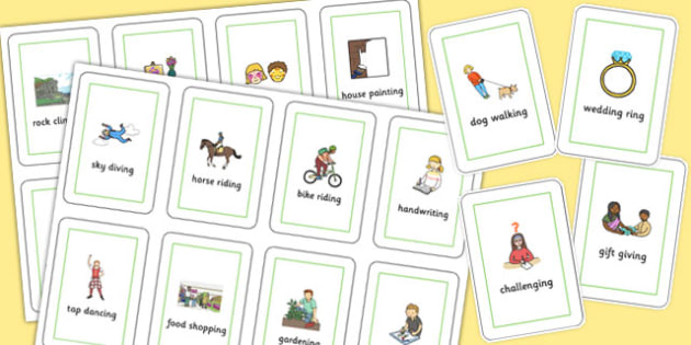 Three Syllable Final 'ng' Sound Flash Cards