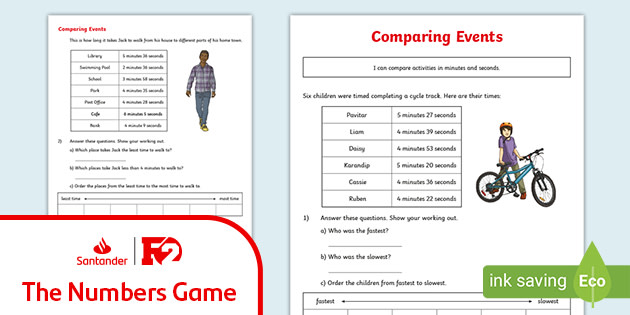 FREE! - 👉 The Numbers Game: Comparing Durations of Time [Hot]