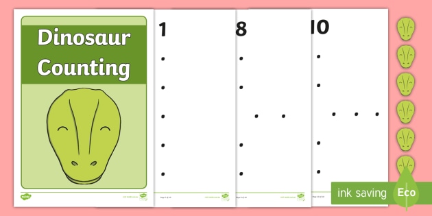 Dinosaur Counting Activity Booklet