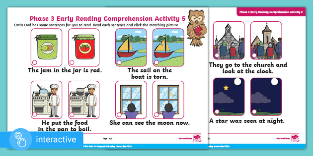 Interactive PDF: Phase 3 Early Reading Comprehension Activity 5