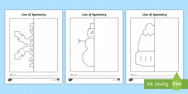 Winter Themed Symmetry Activity (teacher made)