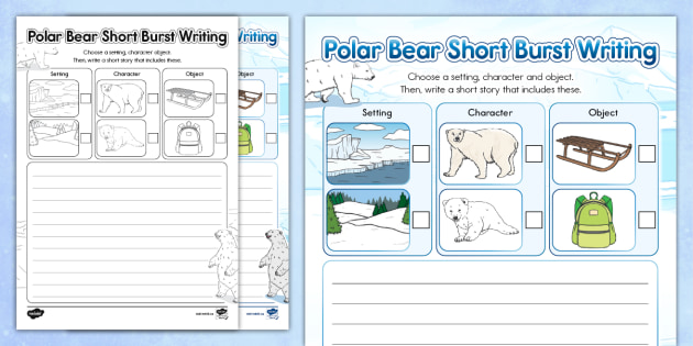 Polar Bear Writing Templates | twinkl.com.au