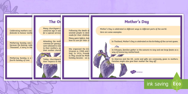 Mother's Day Display Facts Posters (teacher made)