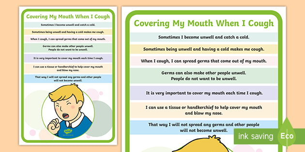 Cover Your Mouth When You Cough Poster | Twinkl