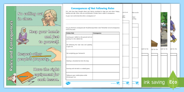 Consequences Activity Pack (teacher made)