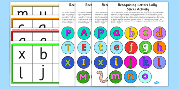 Letter Recognition Wriggly Worm Activity EYFS Resource Pack
