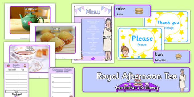 Royal Afternoon Tea Role Play Pack Polish Translation
