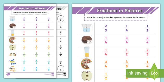 Fractions in Pictures (teacher made)
