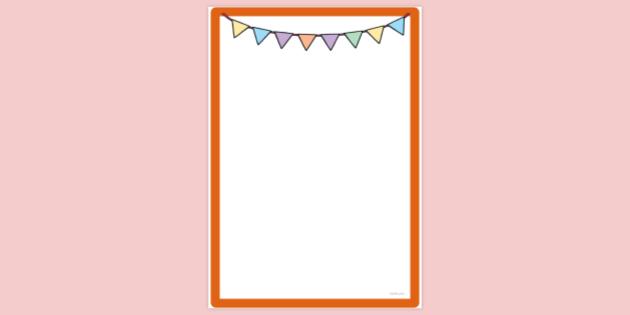 FREE! - Simple Blank Decoration Page Border | Page Borders | Twinkl