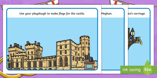 Royal Wedding Playdough Mats (teacher made)