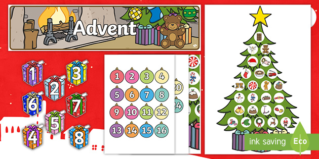 Ready Made Advent Display Pack (teacher made)